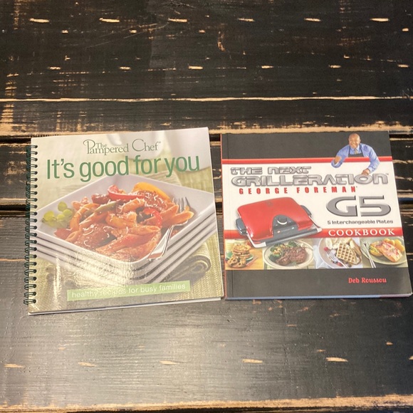 Kitchen | Cookbook Bundle Pampered Chef And George Foreman | Poshmark